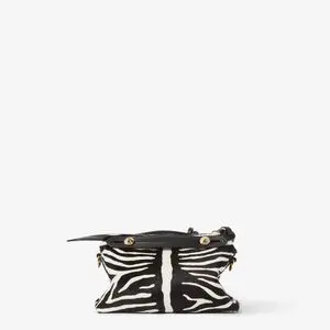 Fendi By The Way Soft Mini Tiger-print Cavallino Leather Bag - [black]